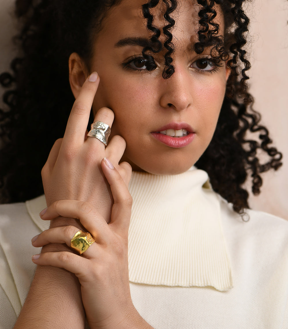 Atlas Ring | Brush Textured Ring | Janus Edinburgh